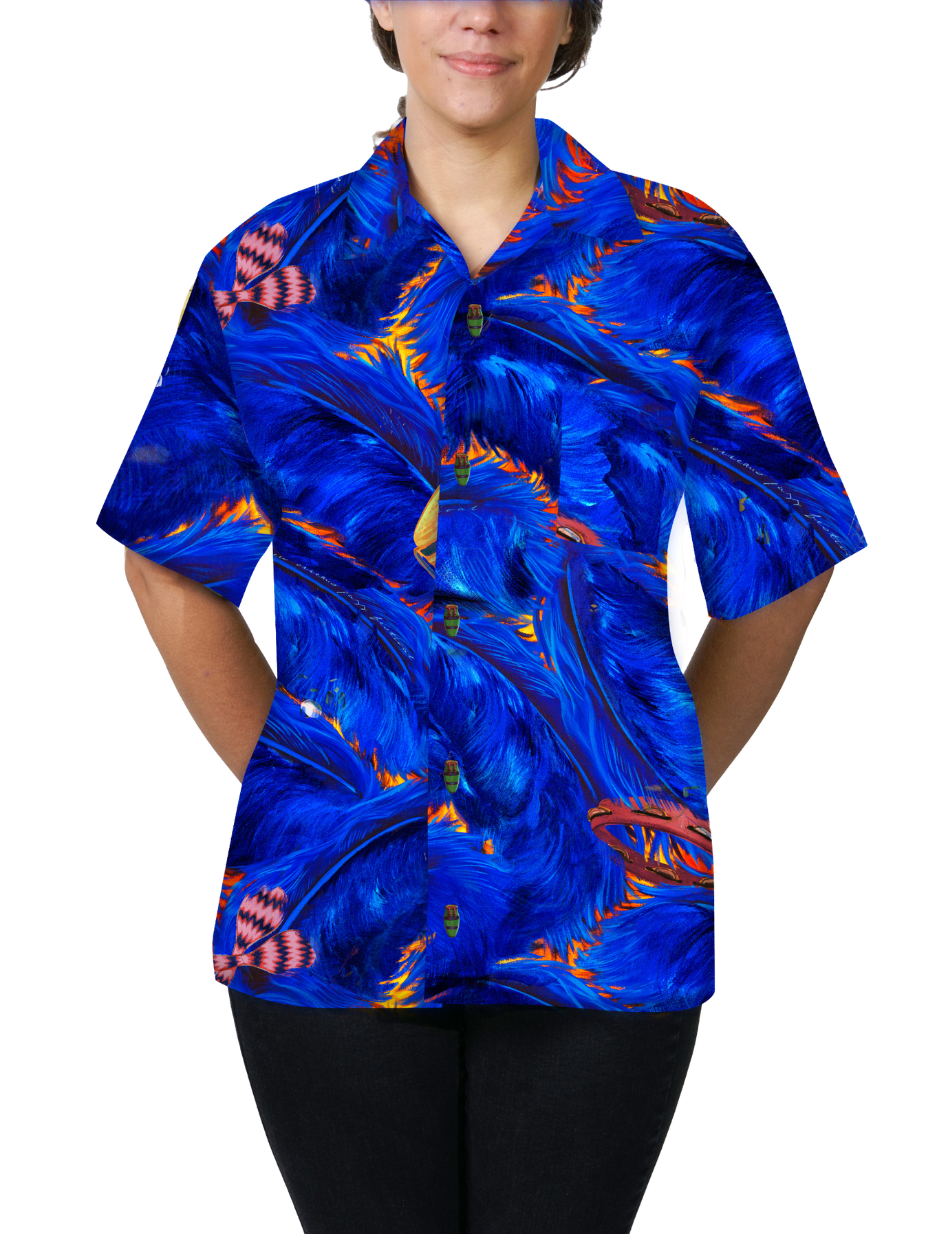 HowAhYa® Hawaiian Shirt - Rhythm In Blues™ Print – Art 4 Now®